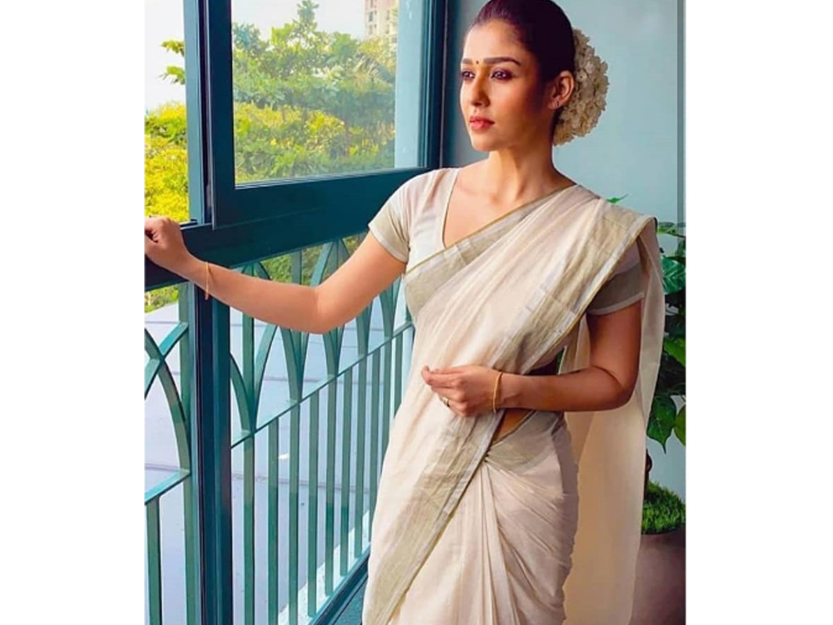 Nayanthara in a traditional Saree look | Telugu Cinema