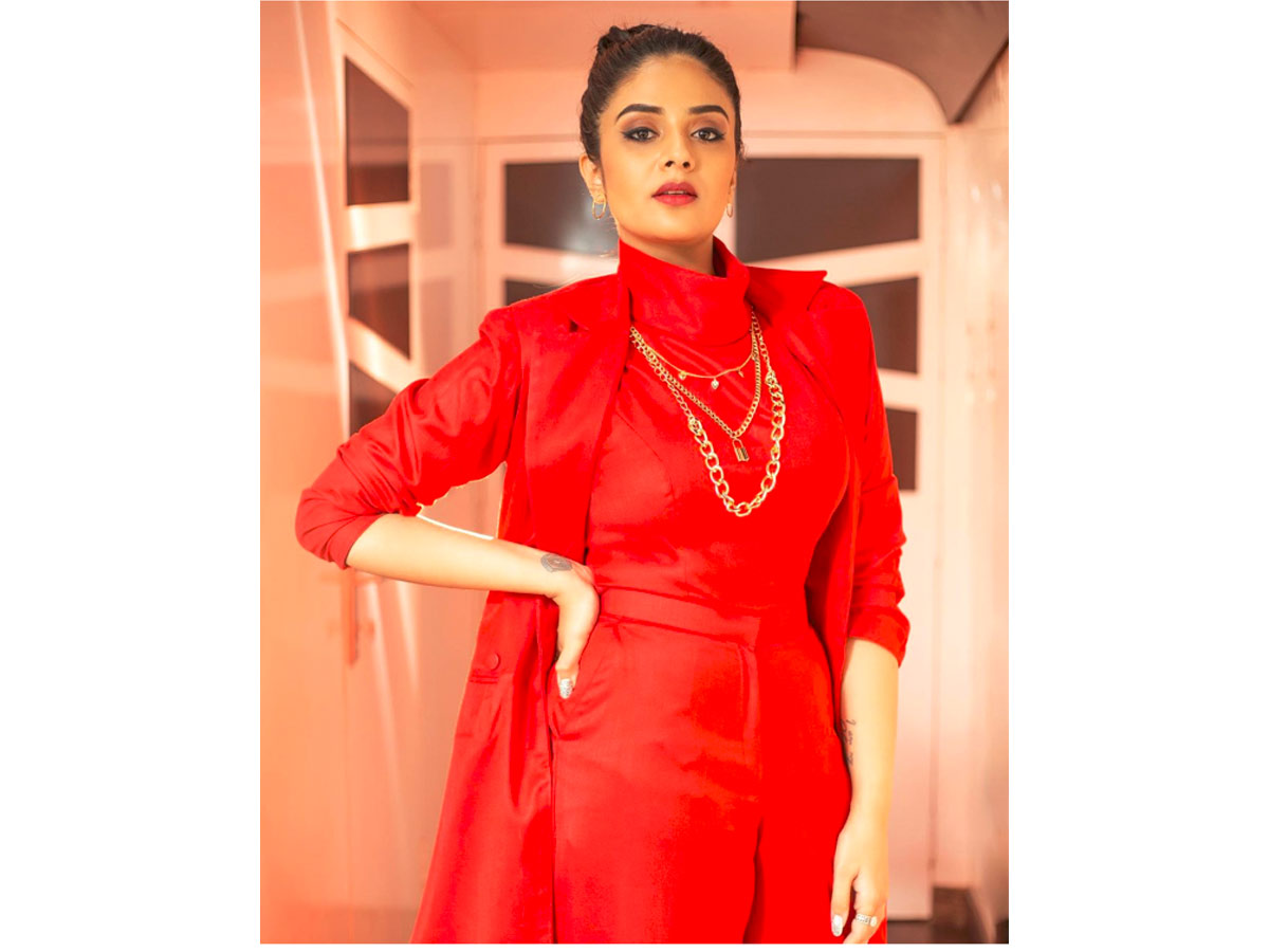 Sreemukhi For A TV Show Telugu Cinema
