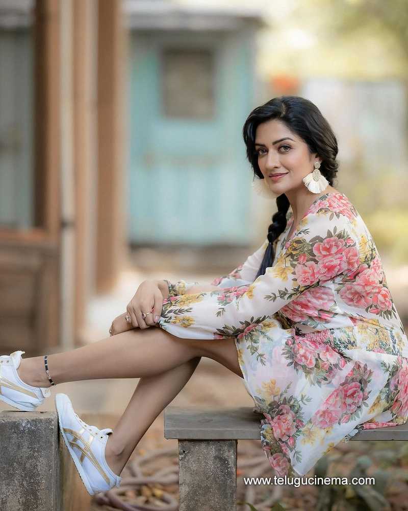 Vimala Raman in a flowery gown | Telugu Cinema