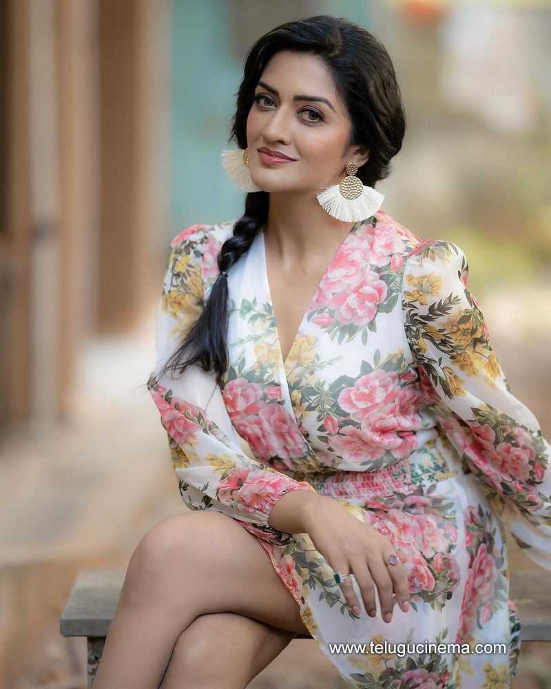Vimala Raman in a flowery gown | Telugu Cinema