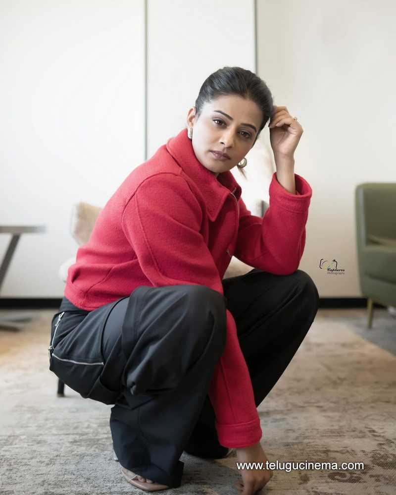 Priyamani in a red jacket | Telugu Cinema