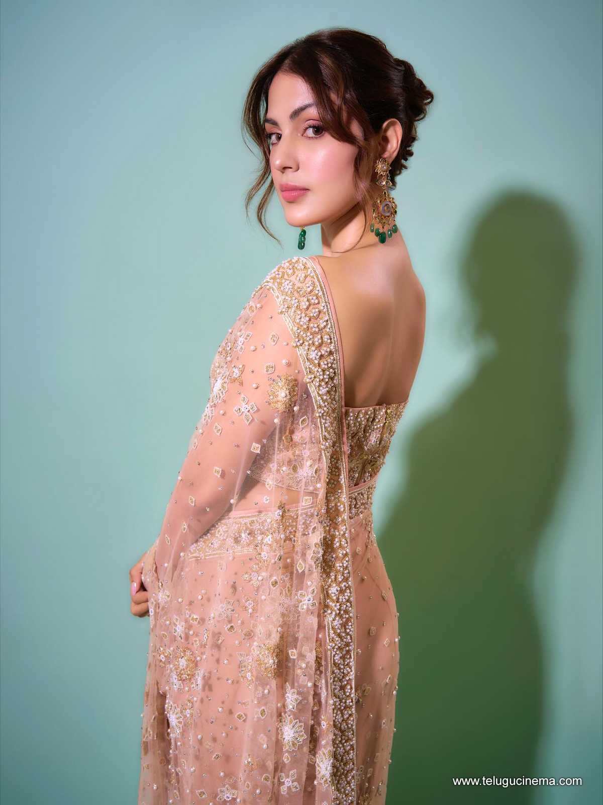 Rhea Chakraborty as happy desi girl