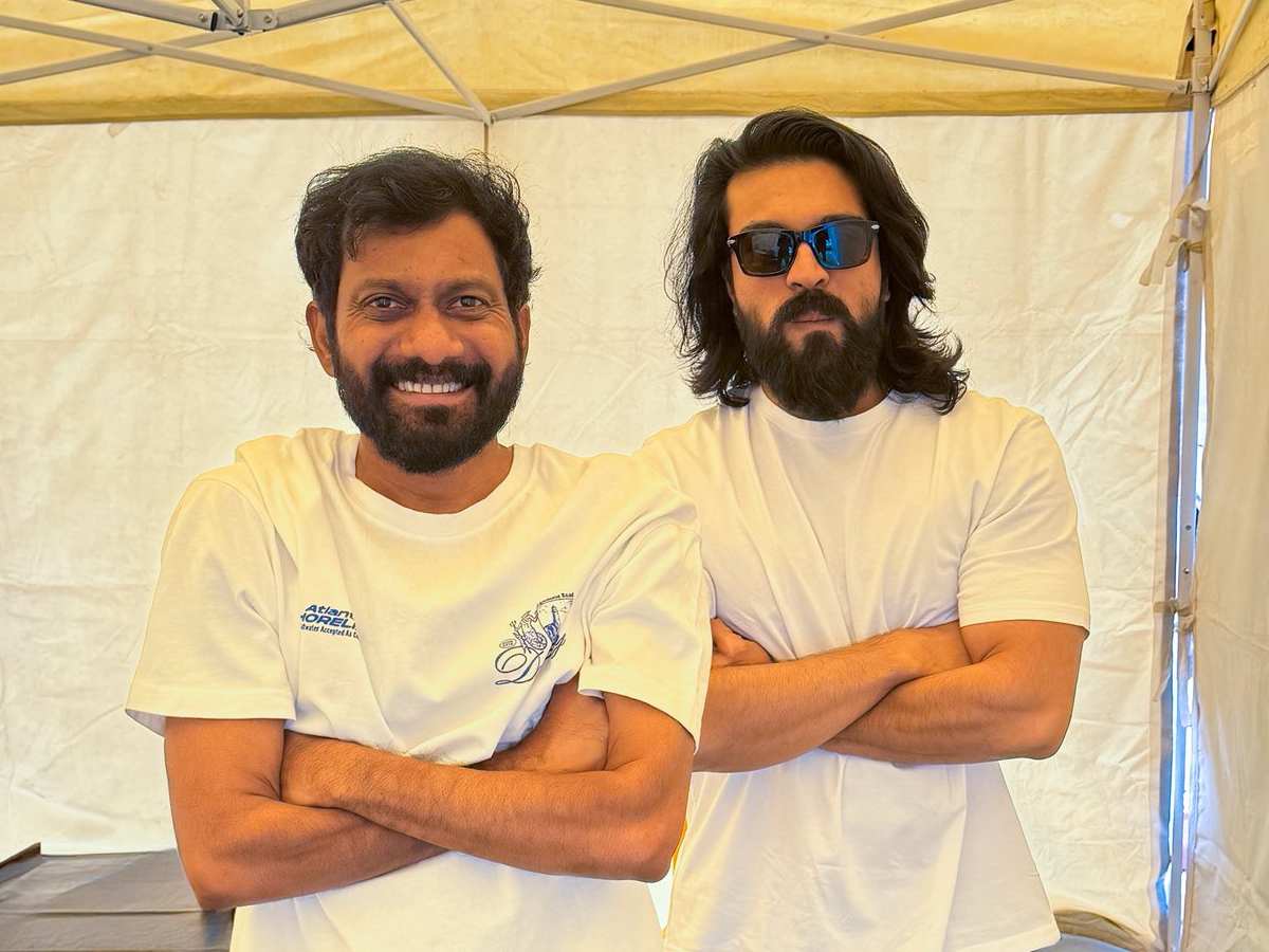 Peddi item song shoot: Ram Charan, Buchi Babu share selfies - Telugu ...